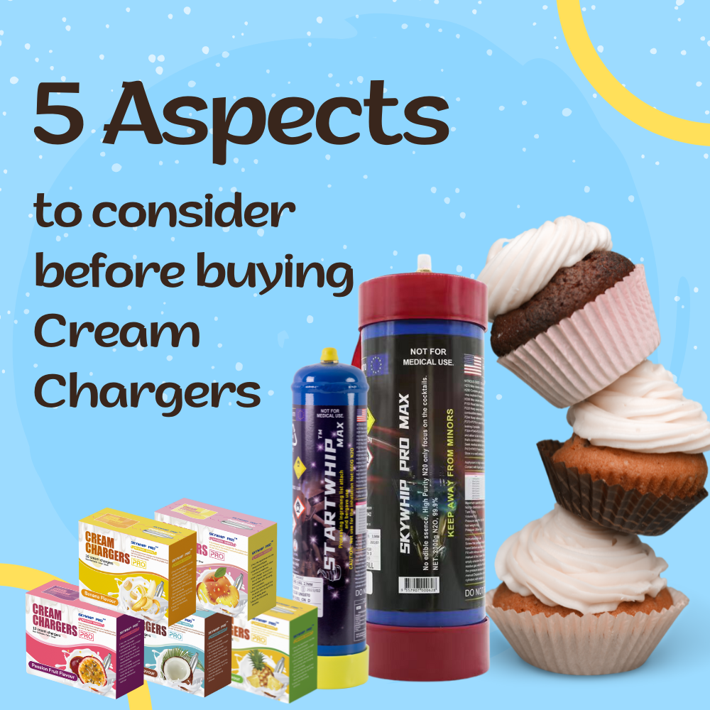 Cream Chargers for Smooth and Creamy Whipped Cream