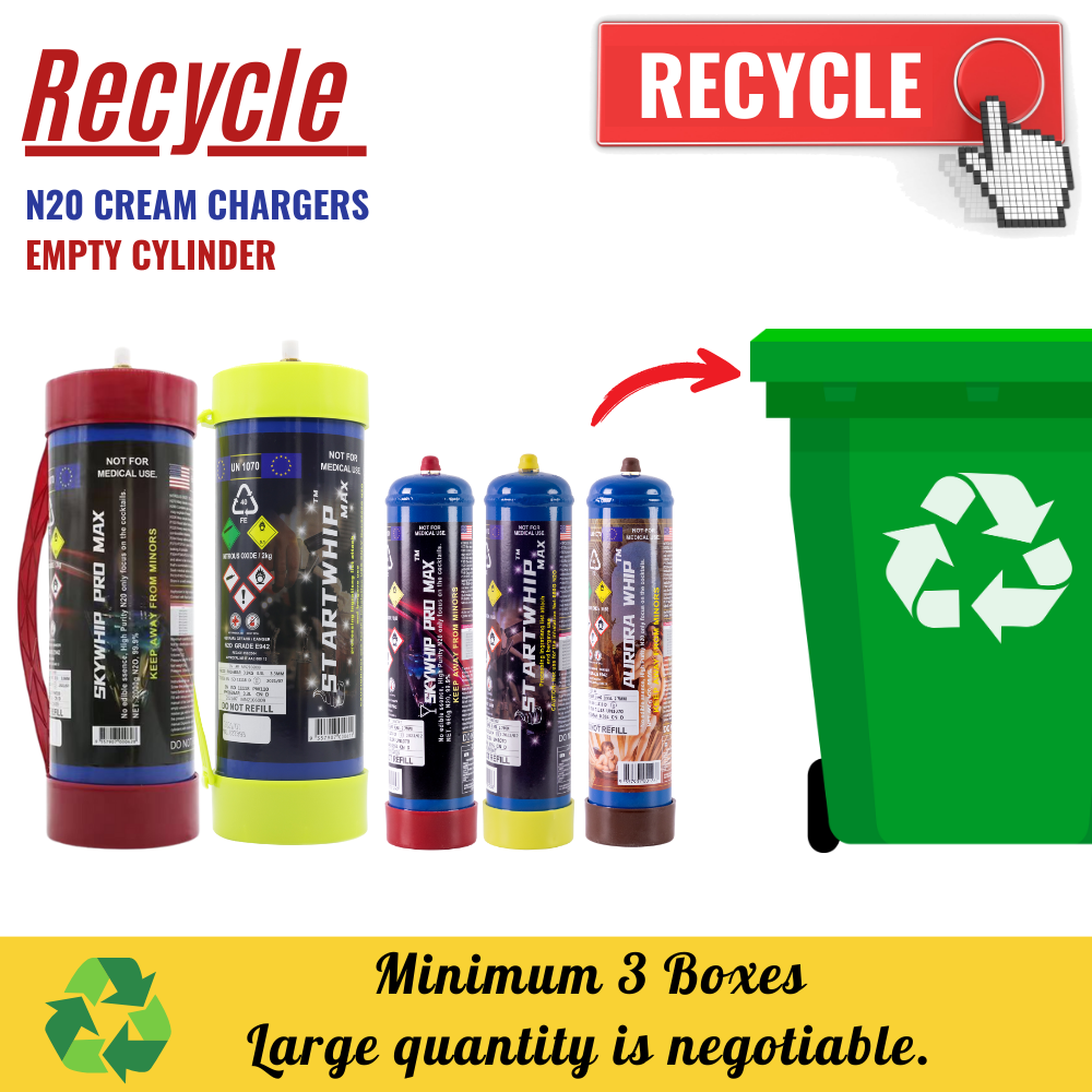 Skywhip Empty Cream Chargers Recycle Service - MOQ 3 BOXES - Skywhip ...