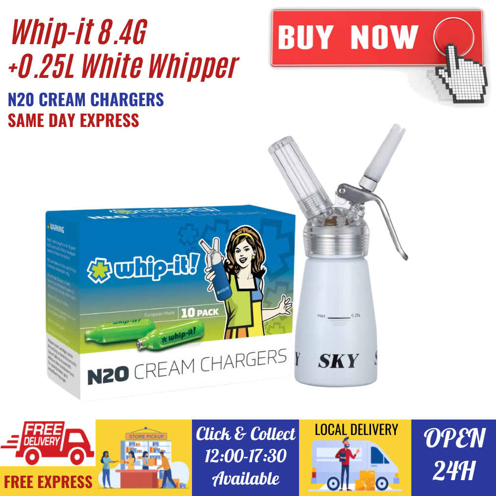 CREAM CHARGERS & DISPENSER COMBO - Skywhip Australia