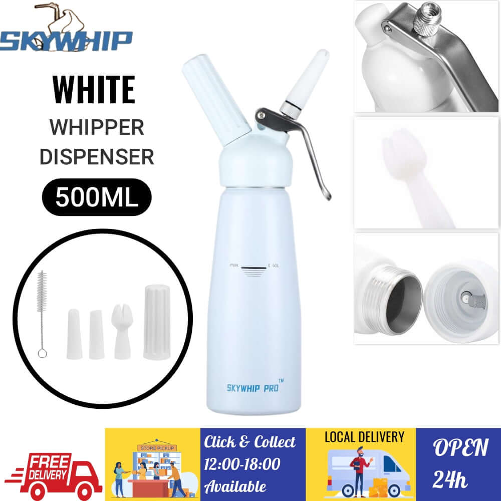 Professional Skywhip Pro Max Whipper Dispenser 500ml (WHITE)